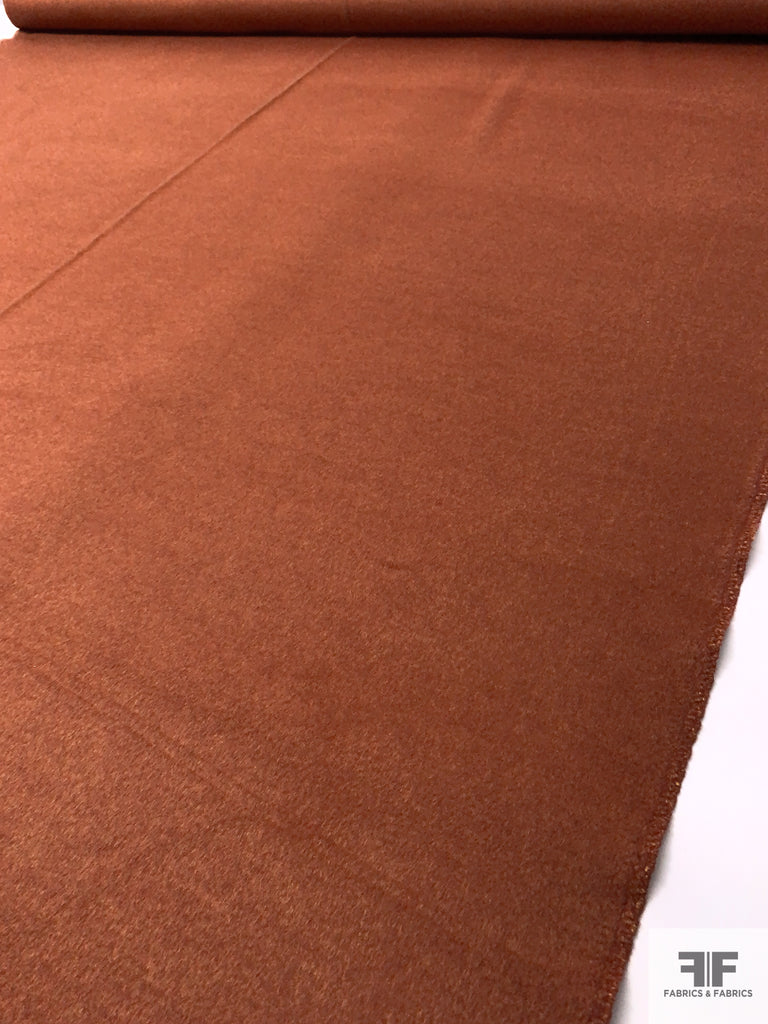Brushed Fine Wool Coating - Burnt Orange | FABRICS & FABRICS – Fabrics ...