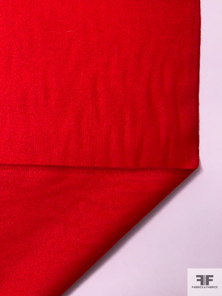 Solid Wool Flannel Suiting - True Red | FABRICS & FABRICS – Fabrics & Fabrics