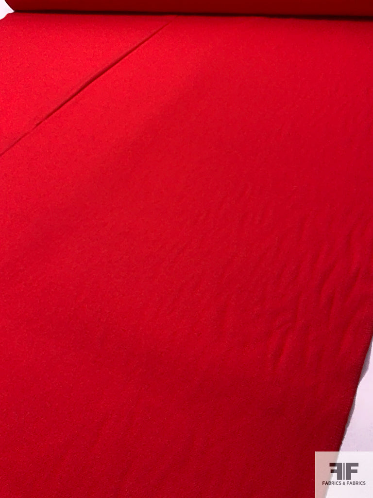 Solid Wool Flannel Suiting - True Red | FABRICS & FABRICS – Fabrics & Fabrics