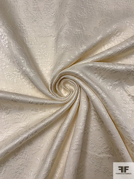 Italian Floral Stems Brocade - Creamy Ivory | FABRICS & FABRICS ...