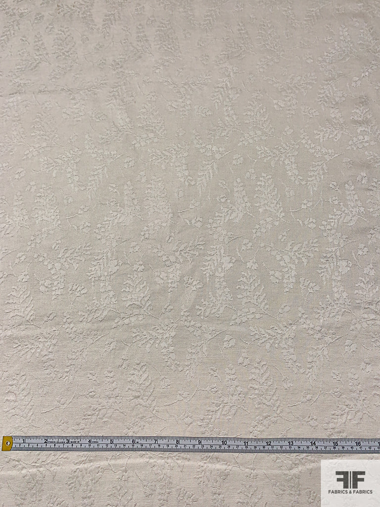 Italian Floral Stems Brocade - Creamy Ivory | FABRICS & FABRICS ...