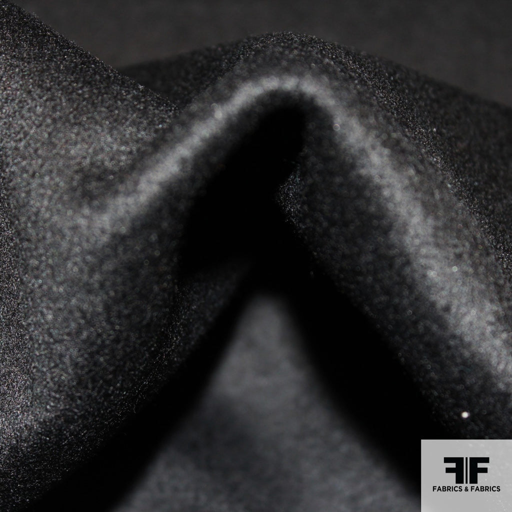 Double-Faced Wool Coating - Black – Fabrics & Fabrics