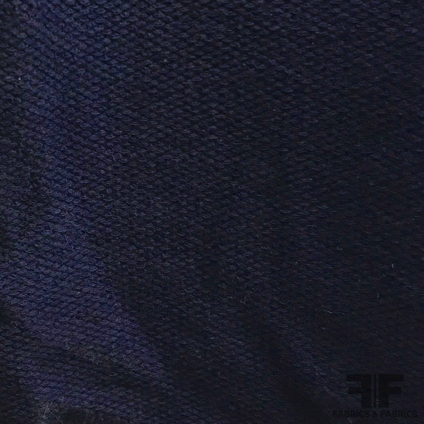 Solid Wool Knit - Navy - Fabrics & Fabrics