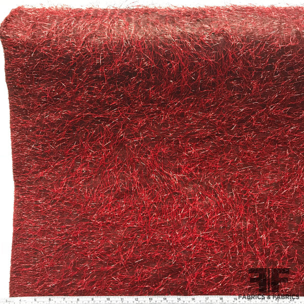 Italian Novelty Fringe on Taffeta - Red – Fabrics & Fabrics