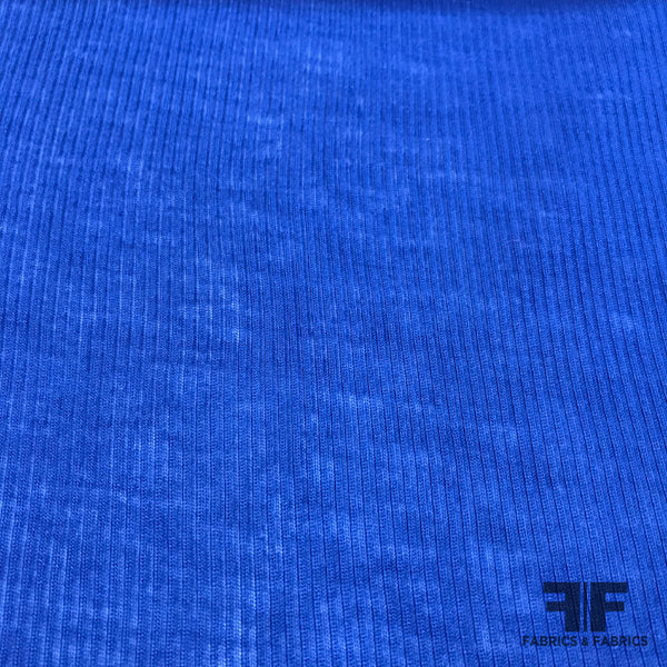 Lightweight Cotton Ribbed Knit - Royal Blue – Fabrics & Fabrics