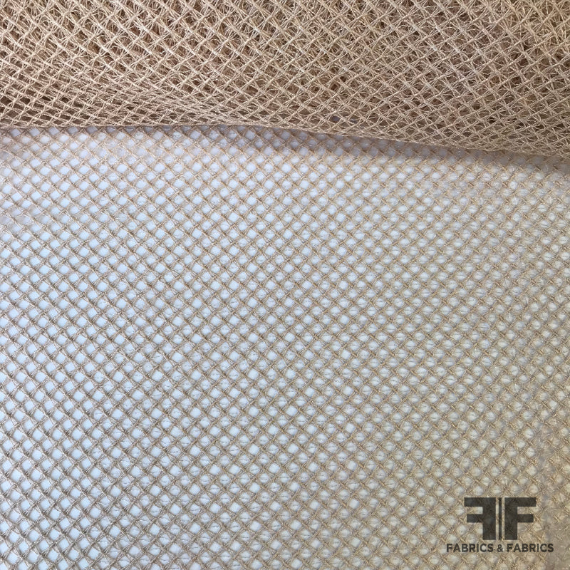 Italian Netting Lattice Guipure Lace - Rose – Fabrics & Fabrics