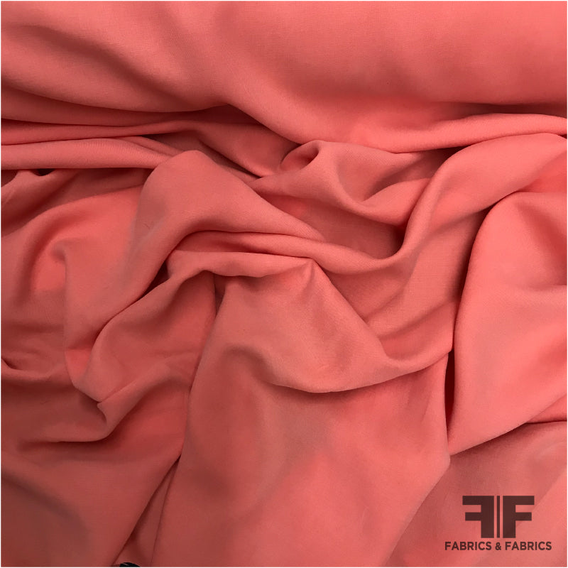 Washed Rayon Twill - Salmon – Fabrics & Fabrics