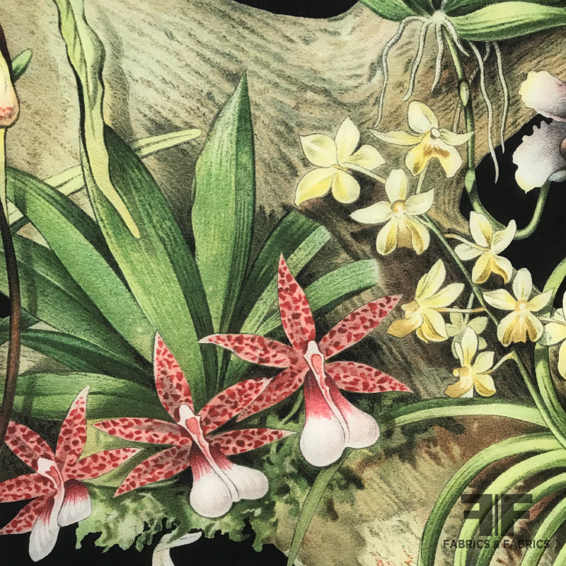 Floral & Fauna Printed Polyester Panel - Multicolor – Fabrics & Fabrics