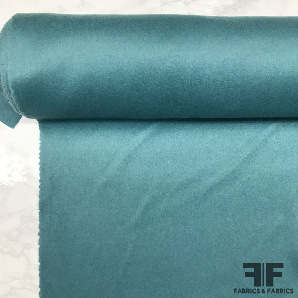 Double-Faced Angora Wool Coating - Ocean Blue – Fabrics & Fabrics