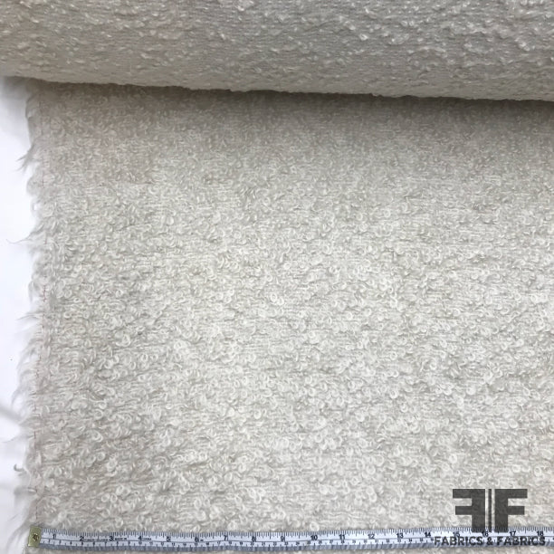 Italian Wool Boucle Coating - Ivory – Fabrics & Fabrics