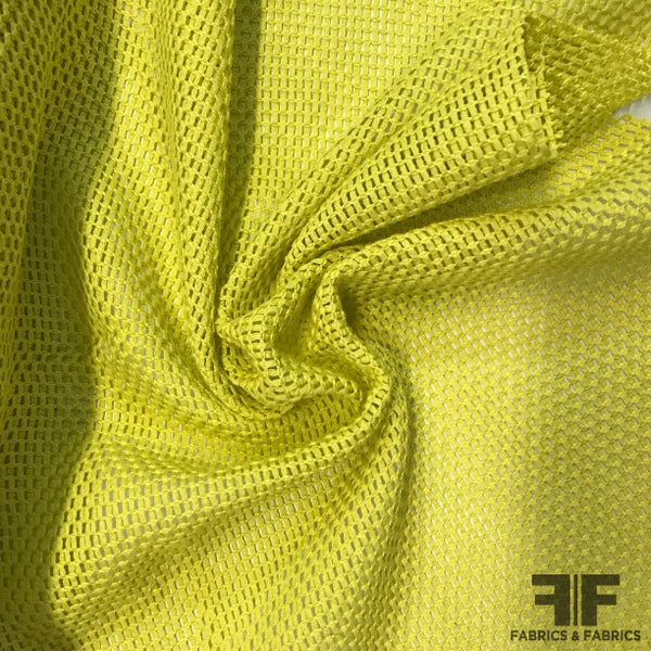 Cotton Spacer Mesh - Lemon – Fabrics & Fabrics