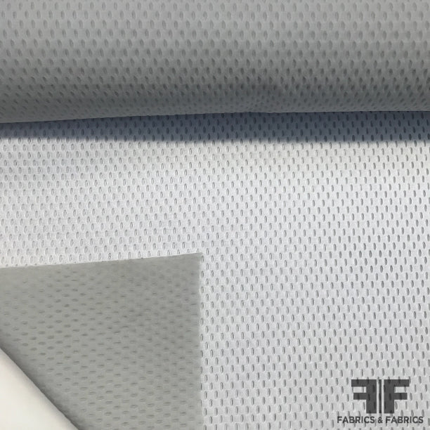 Sports Spacer Mesh Poly Jersey Knit - White/Beige – Fabrics & Fabrics