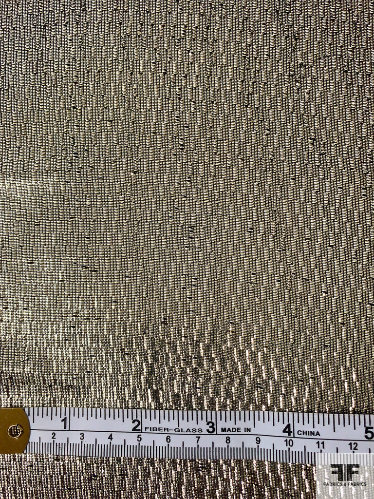 Textured Metallic Lamé - Gold/Silver/Black | FABRICS & FABRICS ...