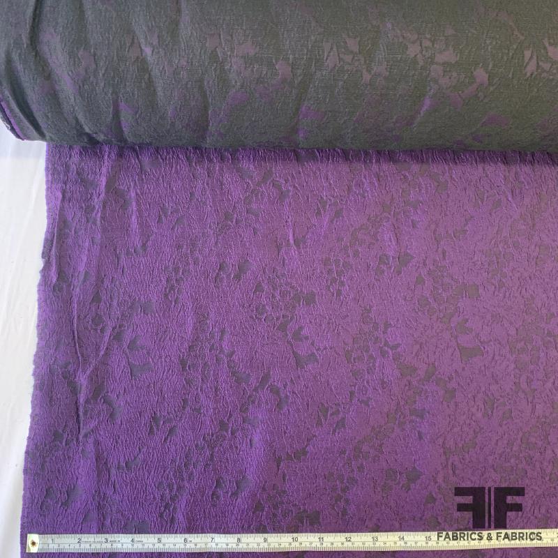 Matelasse Silk Blend - Deep Purple | FABRICS & FABRICS – Fabrics & Fabrics