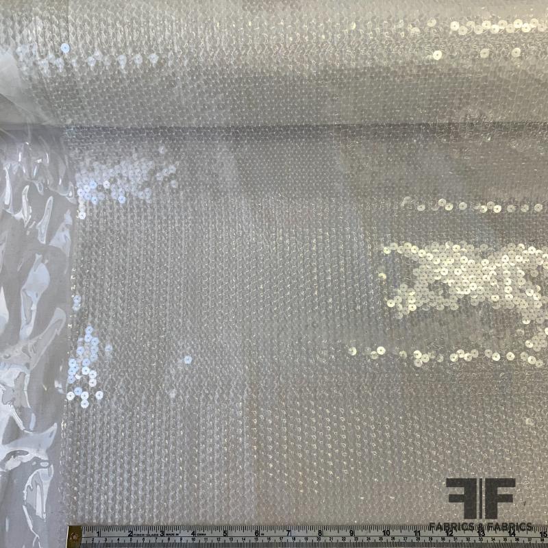 Italian Sequined Vinyl - Clear | FABRICS & FABRICS – Fabrics & Fabrics