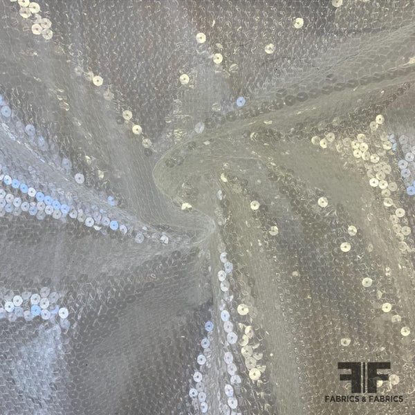 Italian Sequined Vinyl - Clear | FABRICS & FABRICS – Fabrics & Fabrics