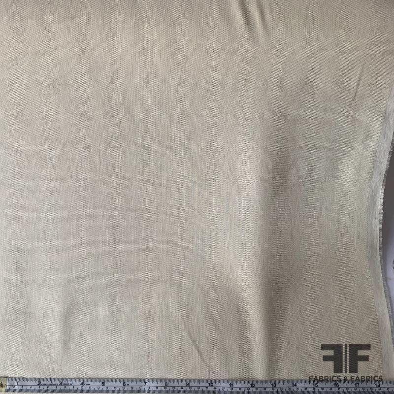 Textured Stretchy Linen - Ivory | FABRICS & FABRICS – Fabrics & Fabrics
