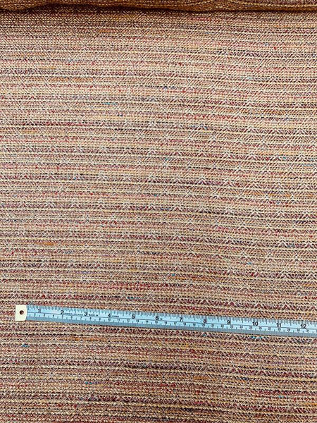Ethnic Chevron Tweed Suiting - Orange/Tan/Multi | FABRICS & FABRICS ...