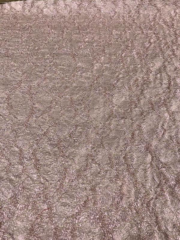 Wavy Textured Brocade - Dusty Metallic Pink | FABRICS & FABRICS ...