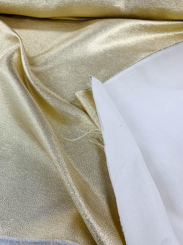 Cotton-Back Solid Lame - Glam Gold | FABRICS & FABRICS – Fabrics & Fabrics