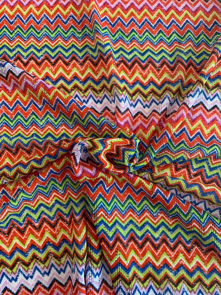 Chevron Lightweight Crochet Knit - Multicolor | FABRICS & FABRICS ...