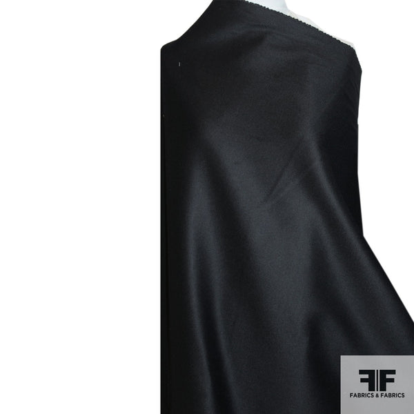 Double-Faced Wool Coating - Black – Fabrics & Fabrics