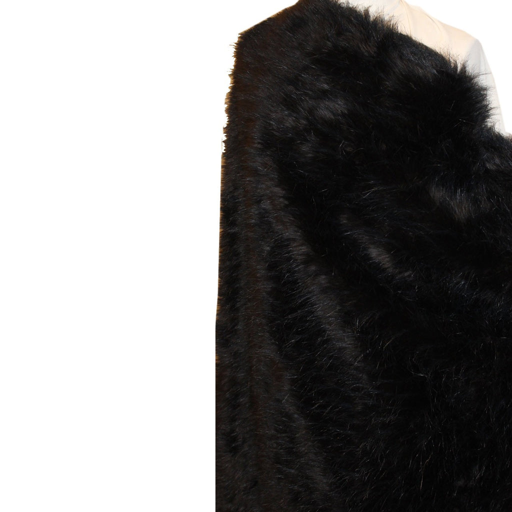 Black/Brown Mink Faux Fur - Fabrics & Fabrics