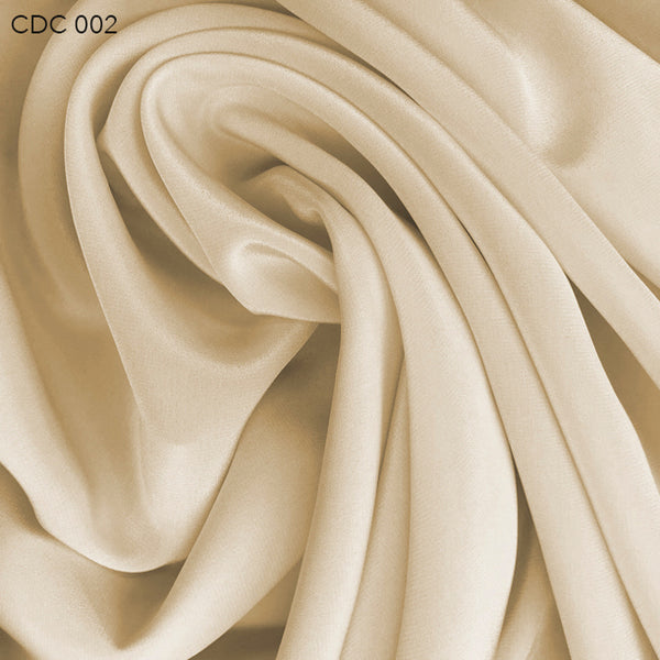 Sand Colored Silk Crepe de Chine - Fabrics & Fabrics