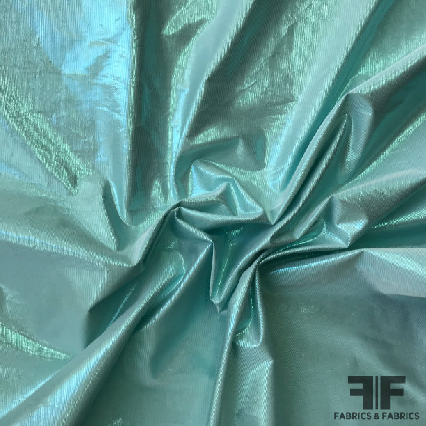 Light Blue Metallic Lamé - Fabrics & Fabrics