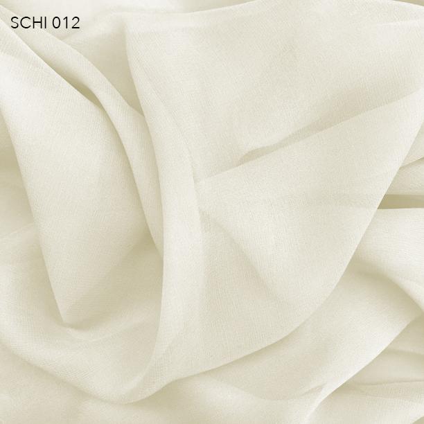 Cream Silk Chiffon - Fabrics & Fabrics