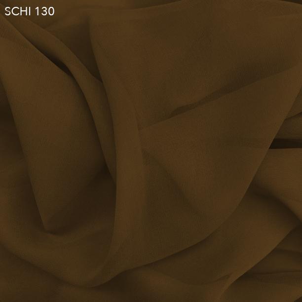 Caramel Brown Silk Chiffon - Fabrics & Fabrics