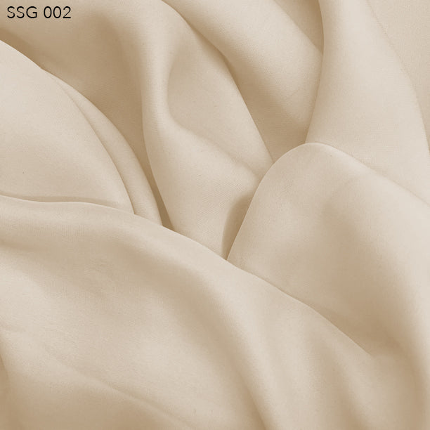 Sand Colored Silk Georgette - Fabrics & Fabrics
