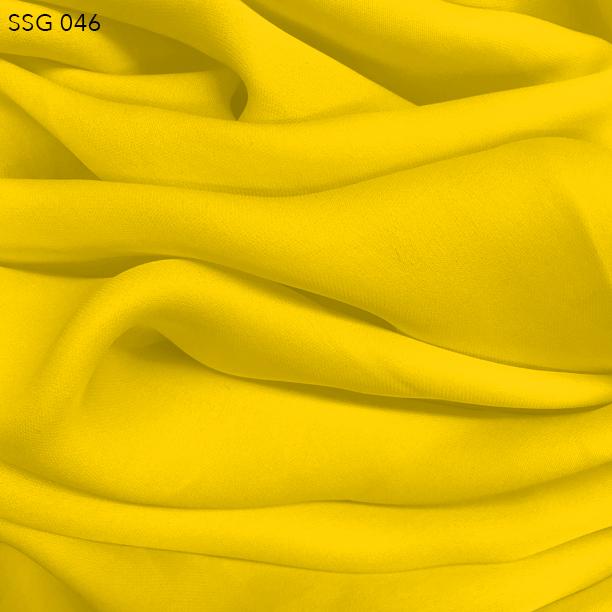 Yellow Silk Georgette - Fabrics & Fabrics