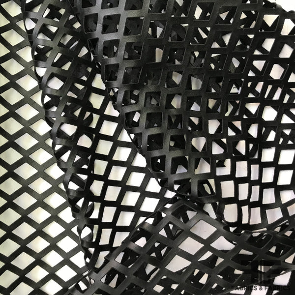 Black Novelty Laser Cut Vinyl - Fabrics & Fabrics